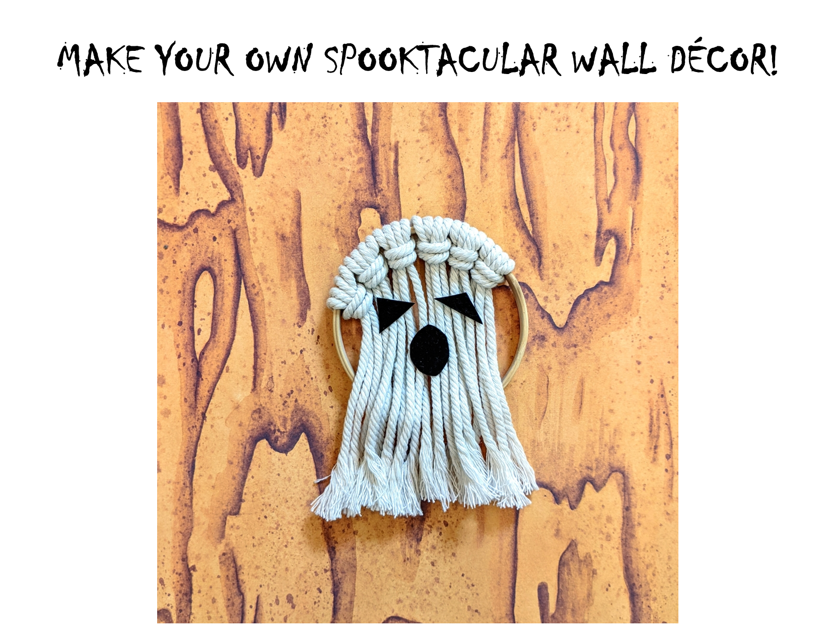 Spooky Craft: Macramé Ghosts | Richland Library